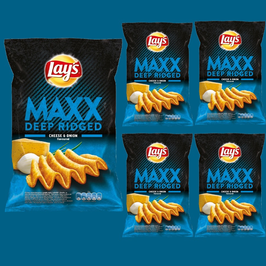5SZT X CHIPSY LAYS MAXX SEROWO CEBULOWE 130G | Shopee Polska