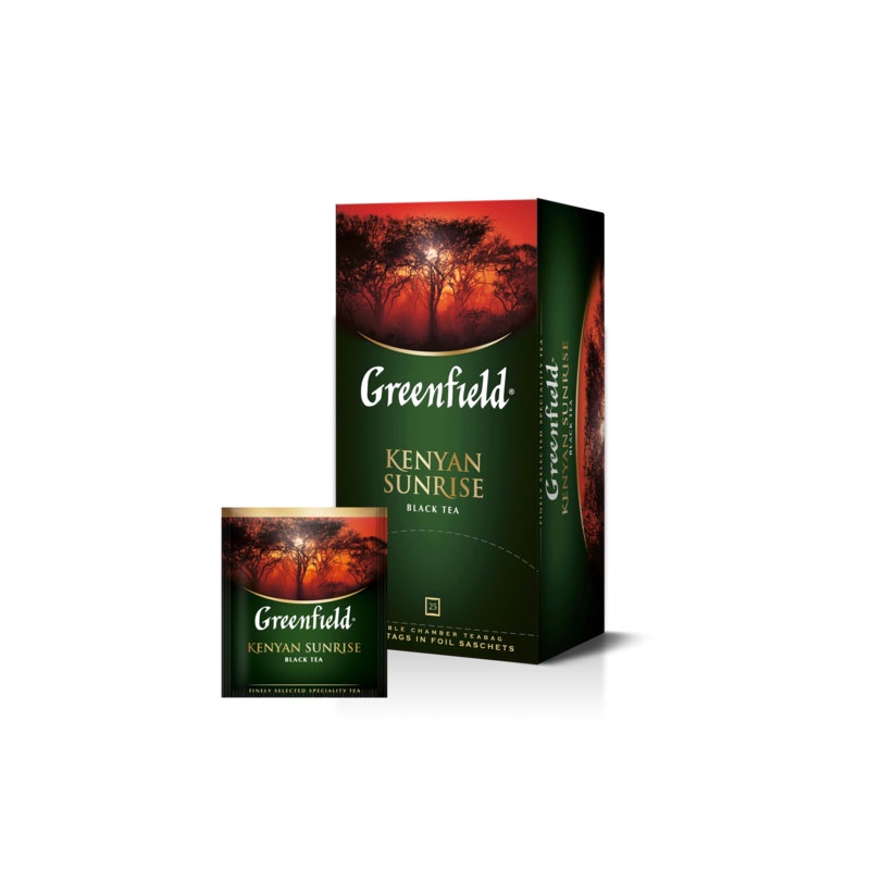 Herbata czarna Greenfield Kenyan Sunrise 25 x 2g | Shopee Polska