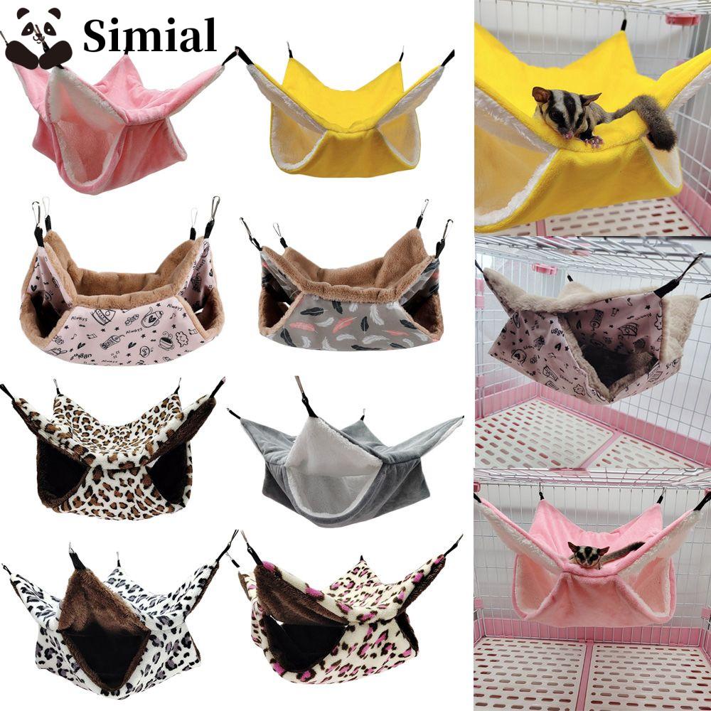 Simial Hamak dla chomika Kolorowy dwuwarstwowy zagęścić zimowy królik ...