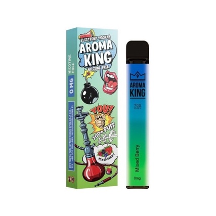 AROMA KING jednorazówka MIXED BERRY jednorazowy hookah shisha 0mg ...
