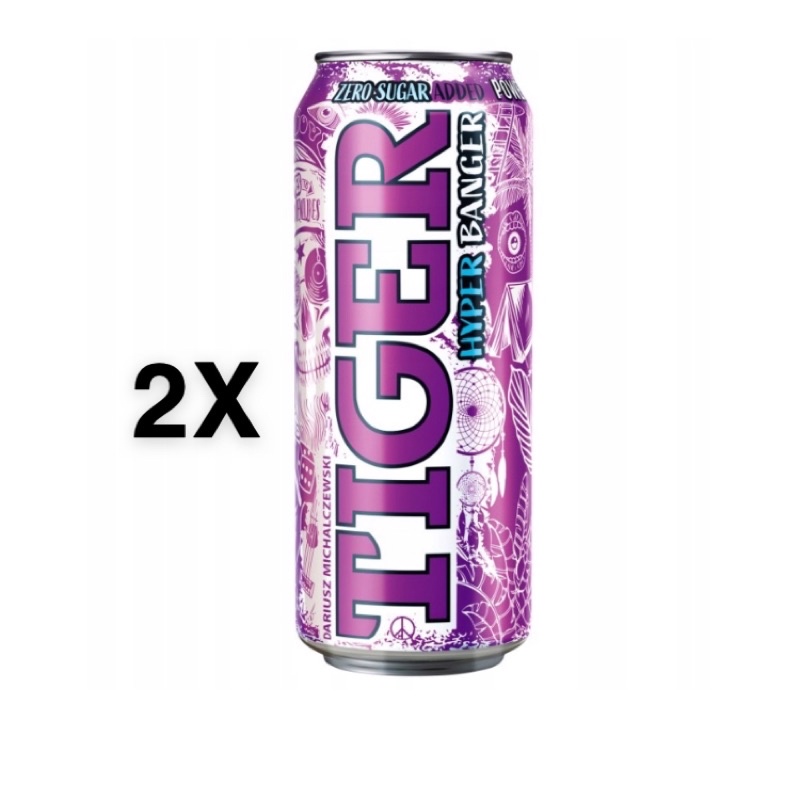 Tiger zero kalorii 0 kcal 0kcal hyper banger fiolet Energy Drink ...