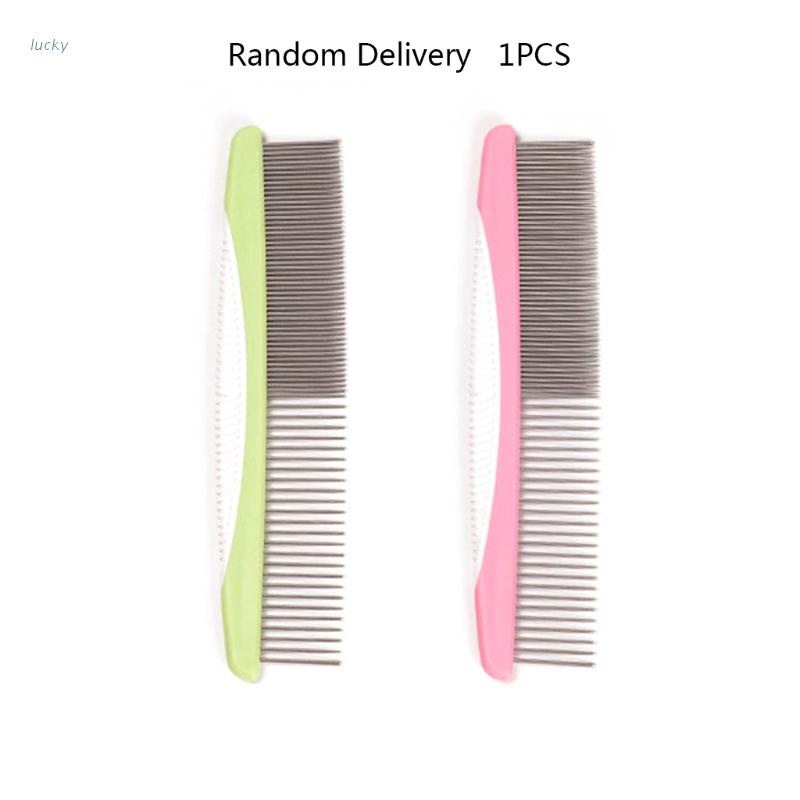 lucky Dog Comb Stainless Steel with Rounded Teeth for Long and Short ...