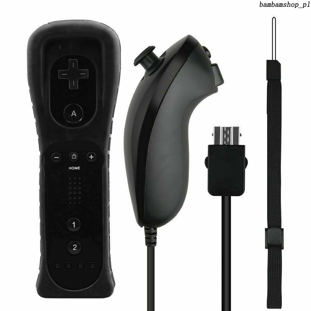 Nintendo wii red and black Controllers plus charger And two Numb chucks ...