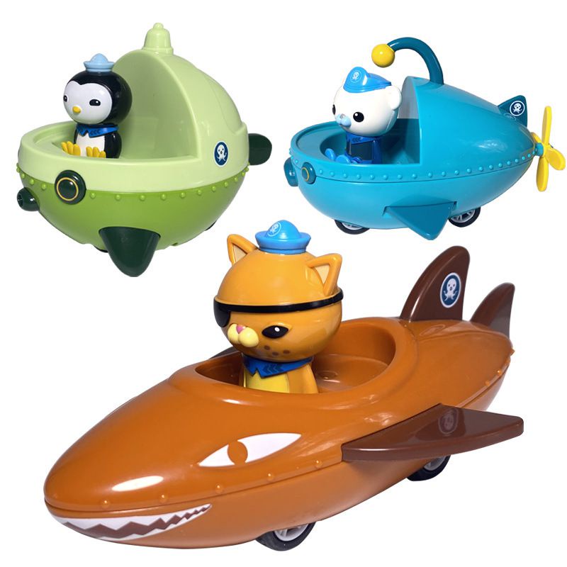 Octonauts Action Figure Zabawki Lalki Shark Boat Ship Pullback Pojazdy ...