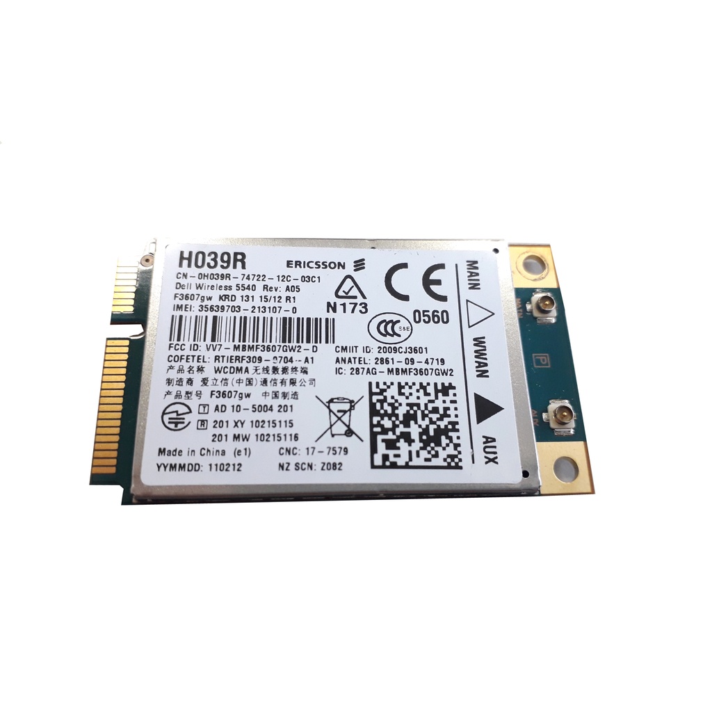 ERICSSON MODEM 3G H039R DELL DW5540 F3607GW | Shopee Polska