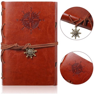 A7 Klasyczny Notatnik Do Pisania W Stylu Vintage Z Wytłaczaną Skórzaną ...