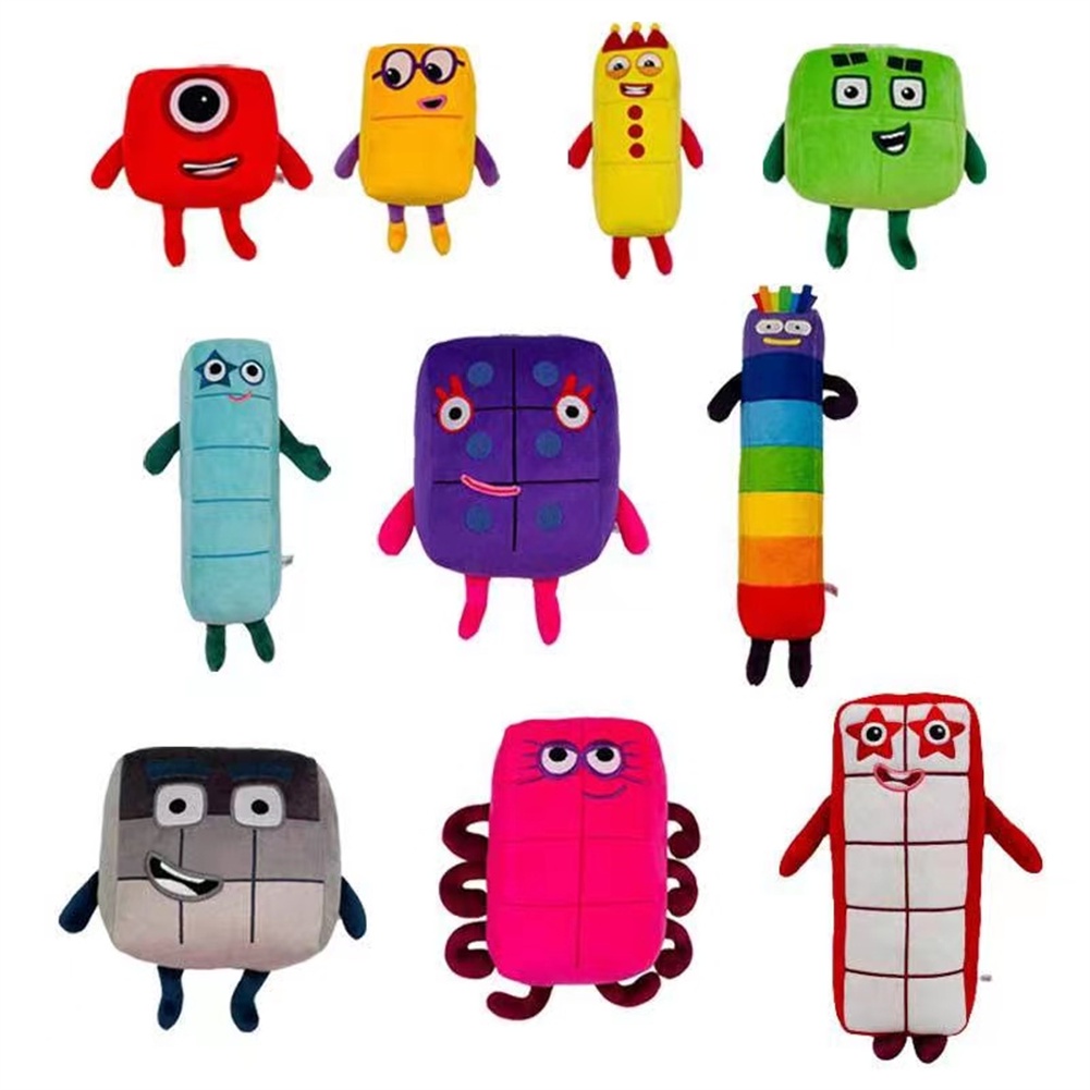 Numberblocks plush toys children's mathematics enlightenment animation ...