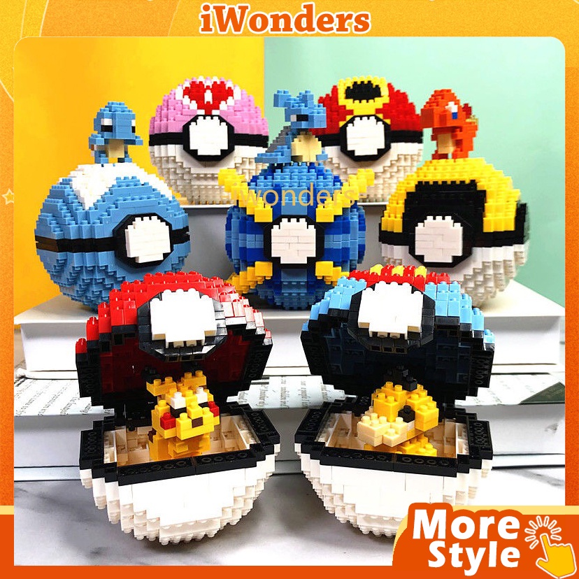 Nano Klocki Gotowe Zapasy Natychmiastowa Wysyłka Pokémon Pikachu Raichu ...