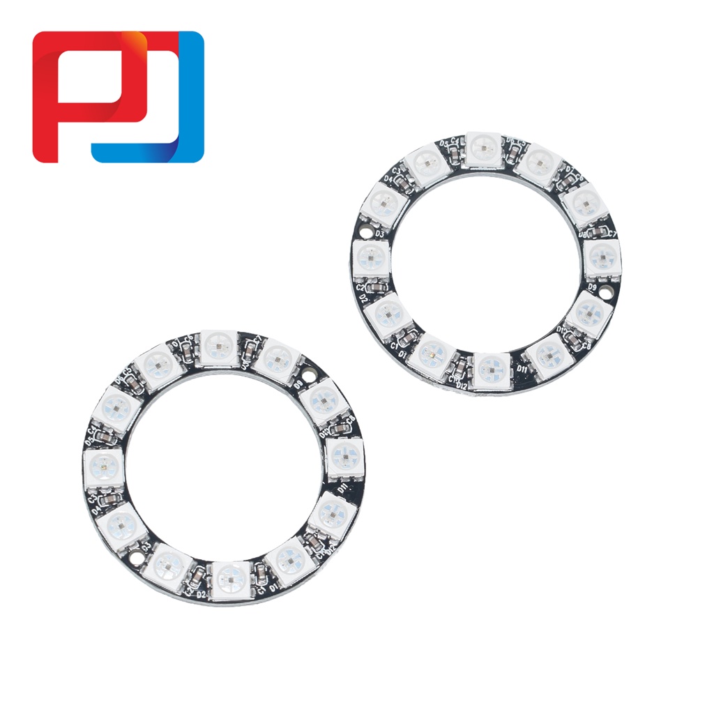 12 Bits RGB LED Ring WS2812 WS2812B 5050 RGB LED PULAR Spot Integrated ...