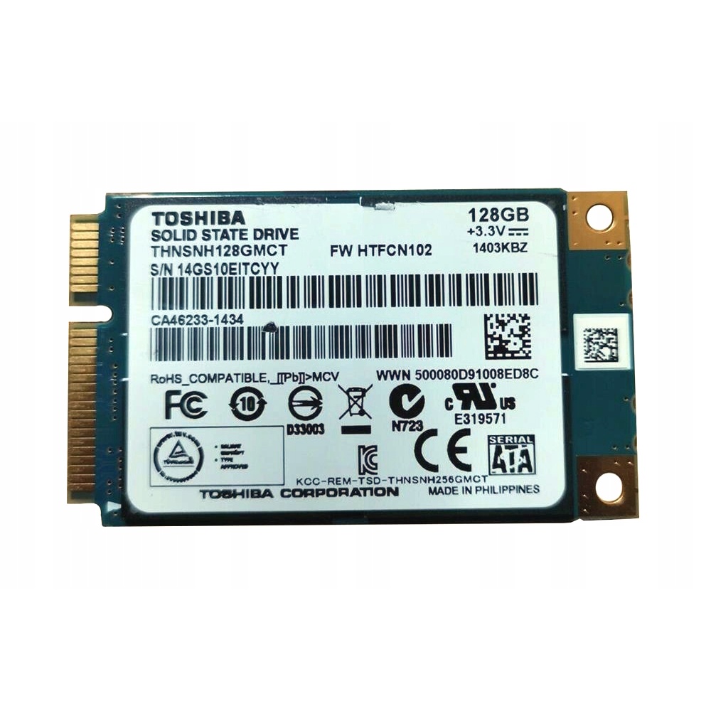 DYSK SSD TOSHIBA 128GB MLC MSATA THNSNH128GMCT | Shopee Polska