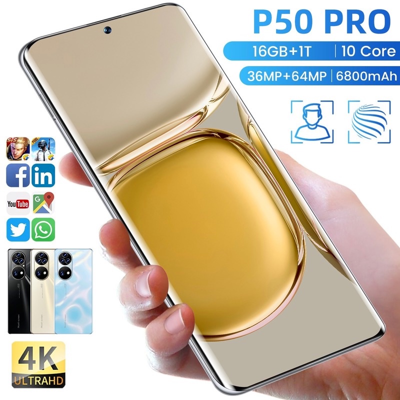 P50 PRO 4G / 5G 16 GB 1 TB 6800 mAh 36 MP 64 MP Aparat odblokowany Celulares | Shopee Polska