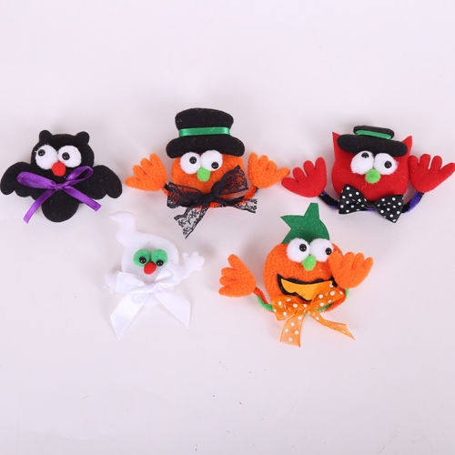 QR Kreatywna Dekoracyjna Broszka Halloween, Wielokolorowa Kreskówka ...