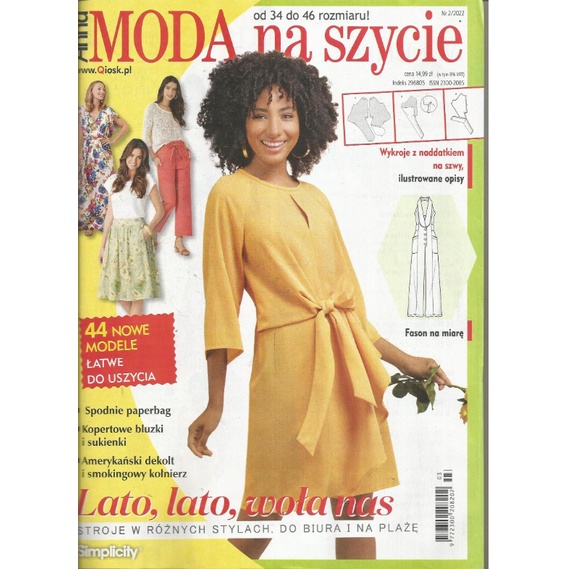 Anna Moda Na Szycie + Wykroje 2/2022 | Shopee Polska