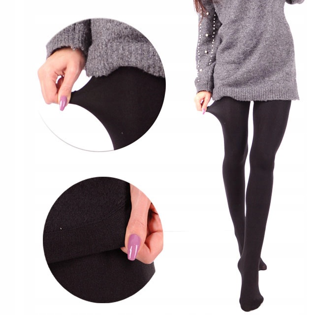 OCIEPLANE Rajstopy 380 DEN z POLAREM uni 3D THERMO | Shopee Polska