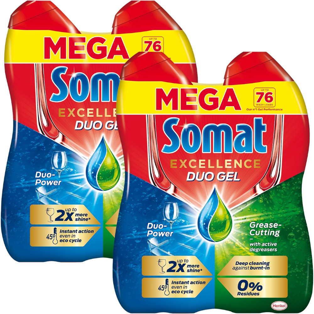 Somat Excellence Gel Grease Żel do zmywarki 2,736l | Shopee Polska