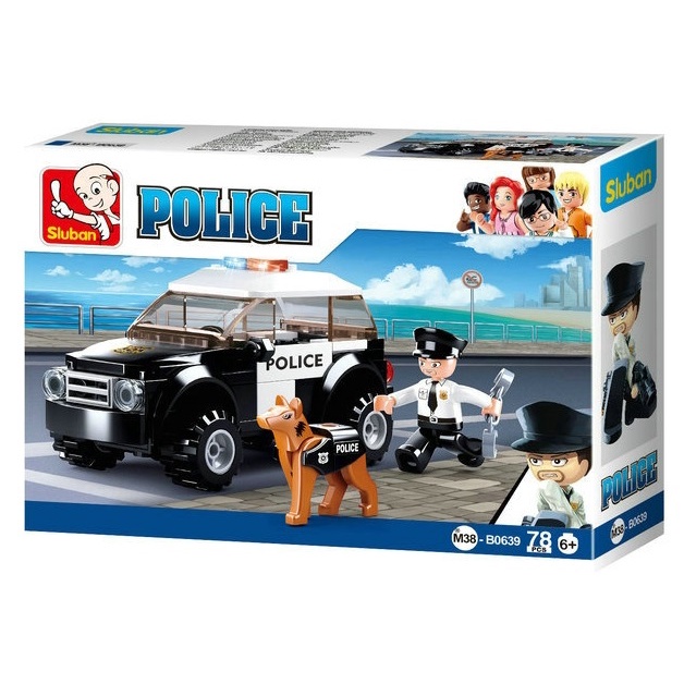 KLOCKI SLUBAN POLICE Patrol policyjny Policja 78 elementów KOMPATYBILNE ...