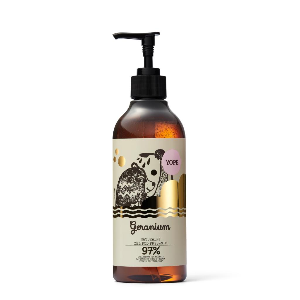 YOPE Naturalny żel pod prysznic Geranium 400ml | Shopee Polska