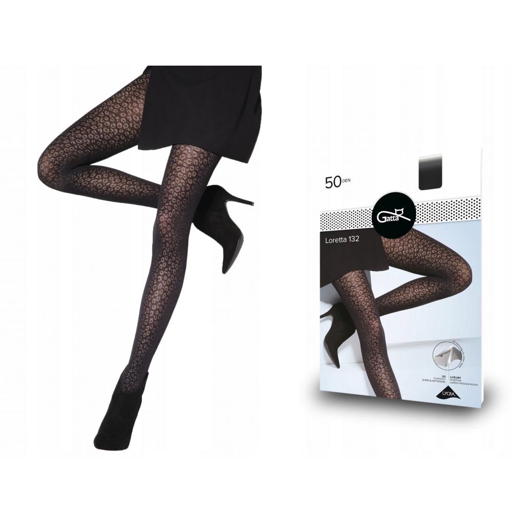 Wzorzyste Rajstopy Gatta Loretta 50 Den Tights Mikrofibra Matowe