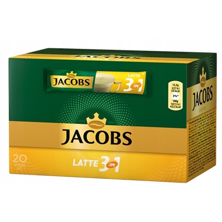 KAWA JACOBS LATTE 3W1 ROZPUSZCZALNA 20 SZT | Shopee Polska