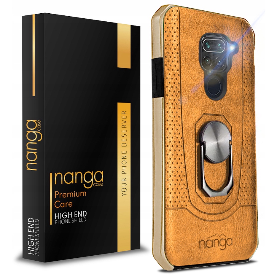 ETUI PANCERNE VINTAGE RING DO REDMI NOTE 9 GOLD | Shopee Polska