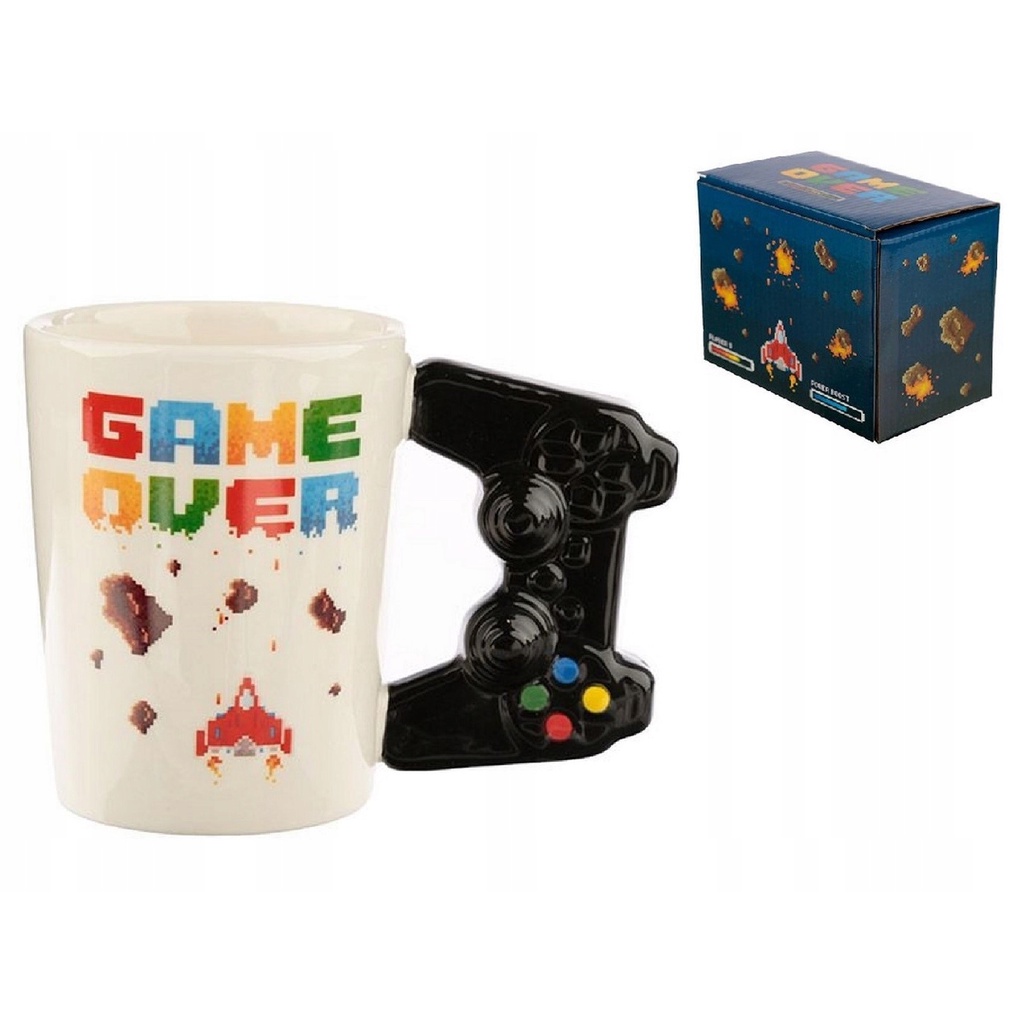 KUBEK GRACZA uchwyt PAD GAME OVER fana gier ARCADE | Shopee Polska