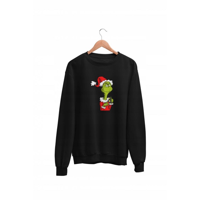 Świąteczna Bluza The Grinch, Prezent, Czarna XXL | Shopee Polska
