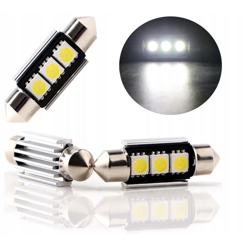 Żarówki C5W/C10W/C3W 41mm Led C5W Rurka CAN | Shopee Polska
