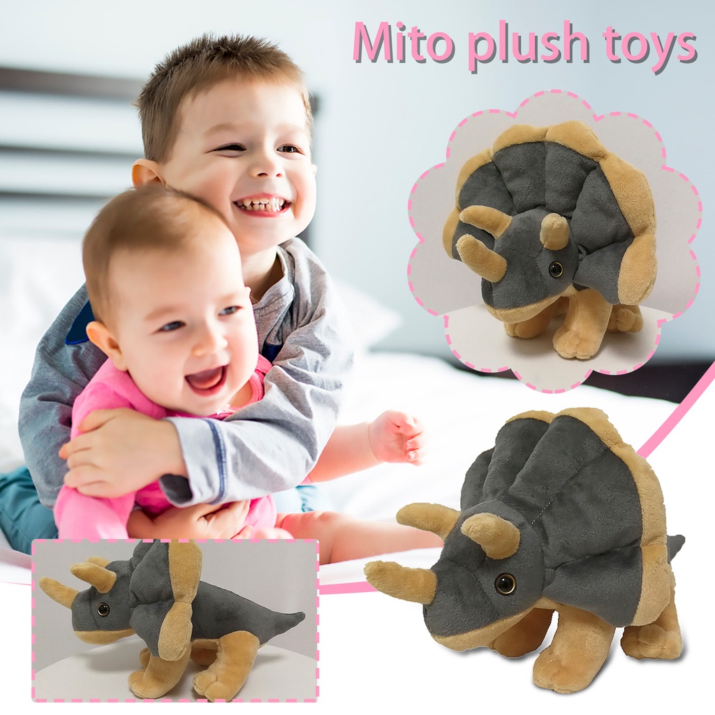 uououo Śliczne Triceratops-Plush Lalka Dinozaur Dziecko Prezent ...