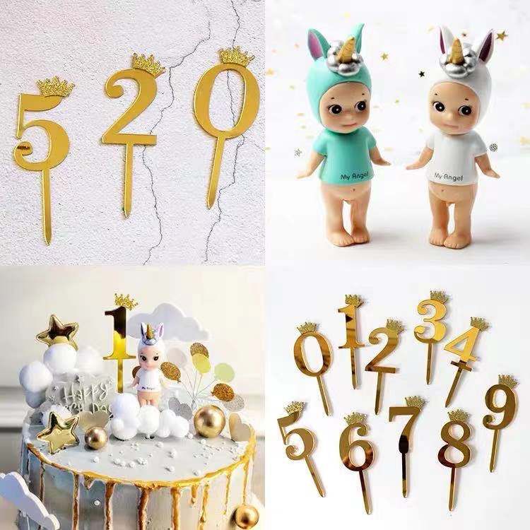 0-9 numer akrylowy dekoracja ciasta dekoracja z okazji urodzin numer ...