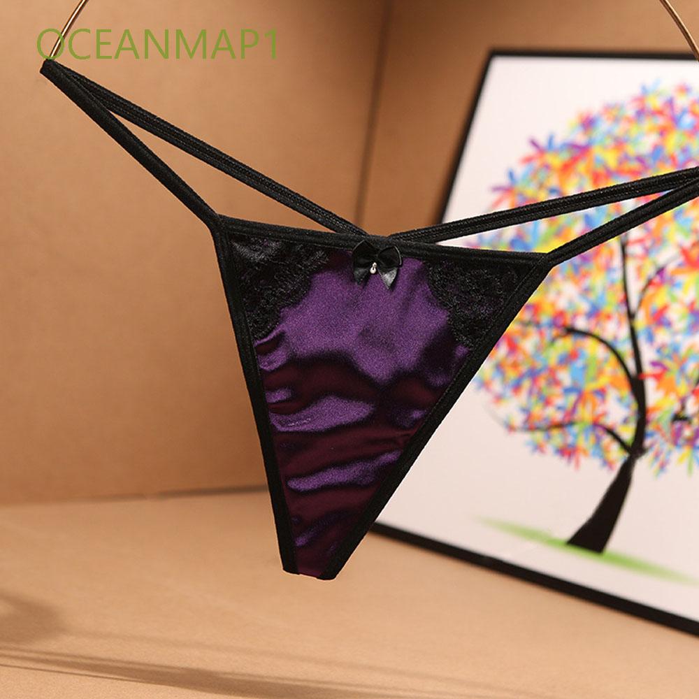 Oceanmap1 Sexy Oddychająca Satynowa Mini Tback Niski Wzrost Bezszwowe ...