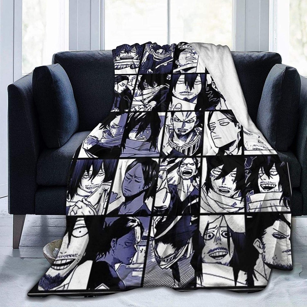 Flanelowy koc polarowy My Hero Academia kolażowe łóżko kanapowe na ...