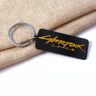 [TT] Cyberpunk 2077 Keychain Letter Engraved Bag Pendant Game Animation ...