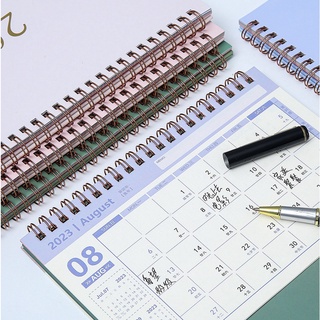 2022-2023 Jednokolorowy kalendarz Prosty Ins Retro Notatnik na biurko ...