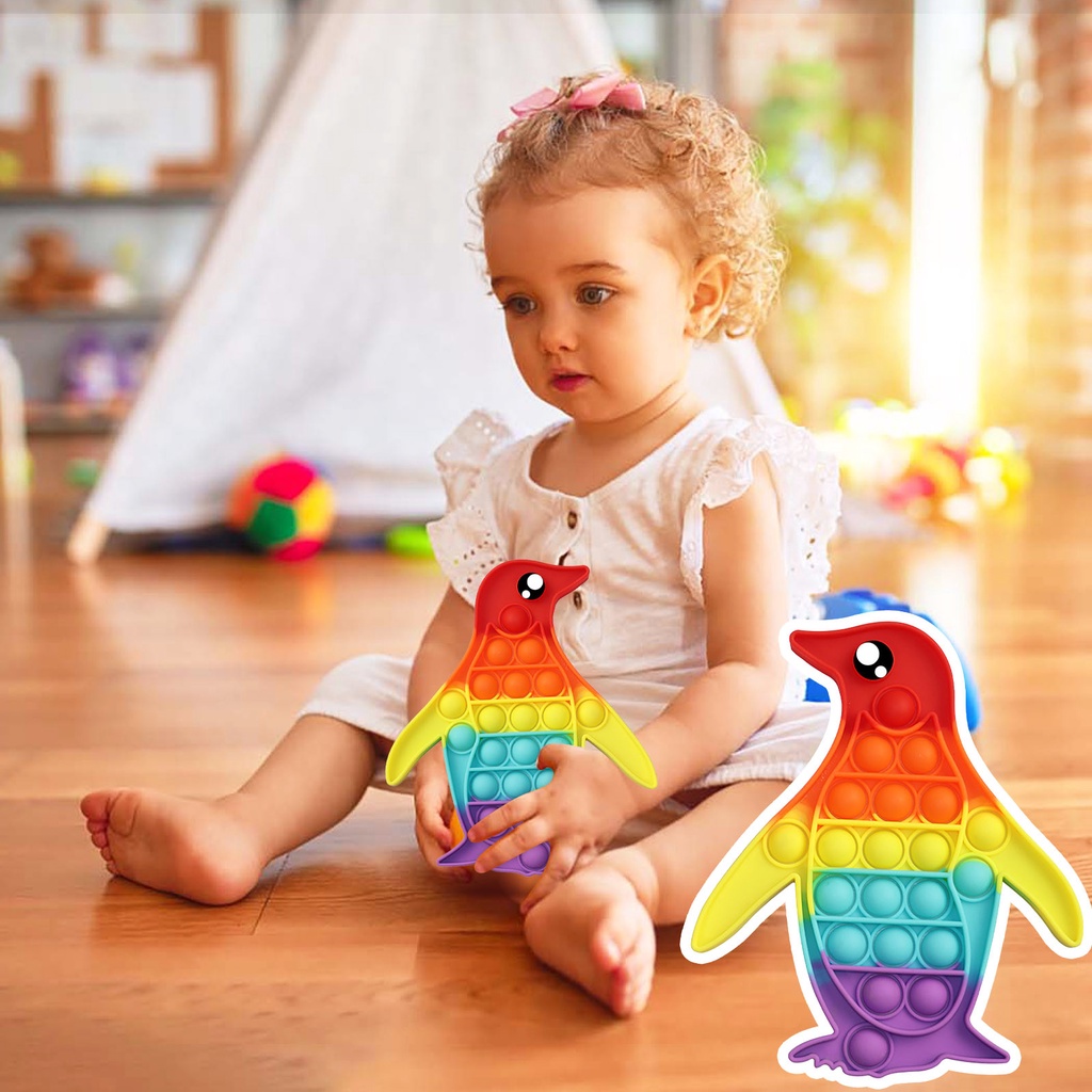 Penguin Fidget Toy, Bubble Fidget Zabawka Zabawki antystresowe dla ...