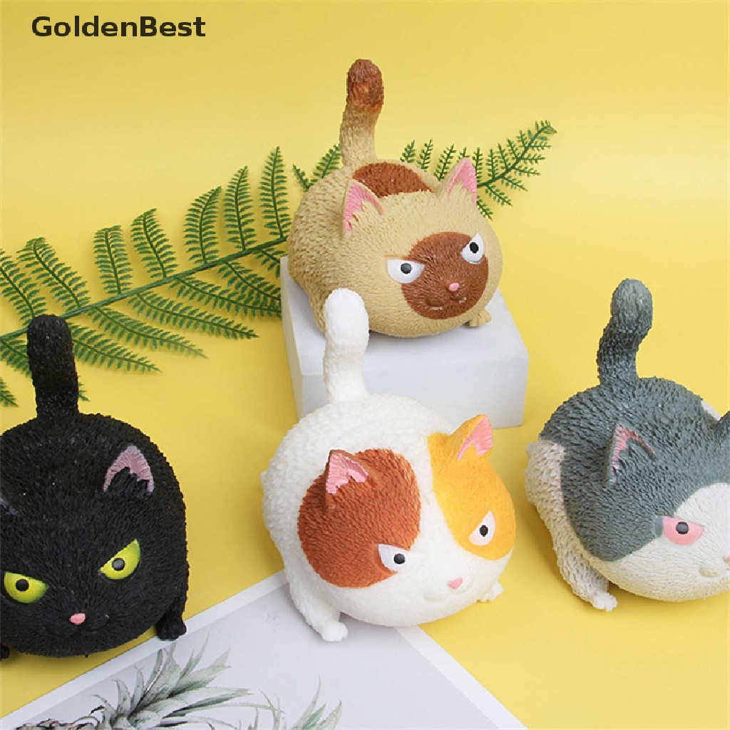 Gden śmieszne antystresowe zabawka do ściskania Squishy Angry Cat Cute ...