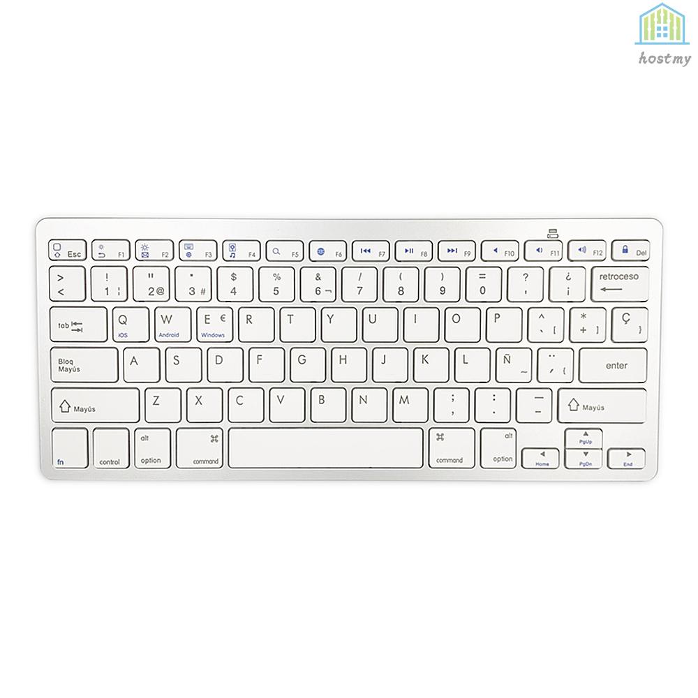 78 Keys Spanish Wireless BT Keyboard BT 3.0 Portable Ultra-slim ... 78 Keys Spanish Wireless BT Keyboard BT 3.0 Portable Ultra-slim ...