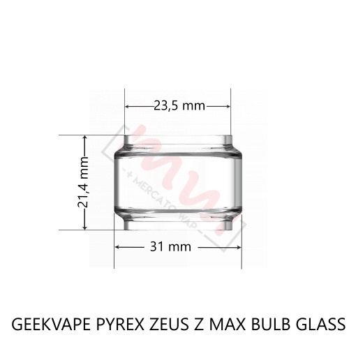 GEEKVAPE SZKIEŁKO ZEUS Z MAX BULB GLASS PYREX / TULEJKA | Shopee Polska