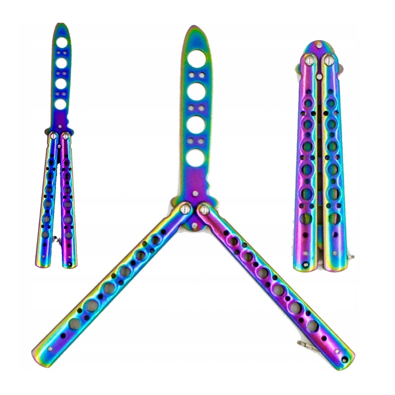 NÓŻ TRENINGOWY MOTYLKOWY TĘPY MOTYLEK DO TRENINGU | Shopee Polska