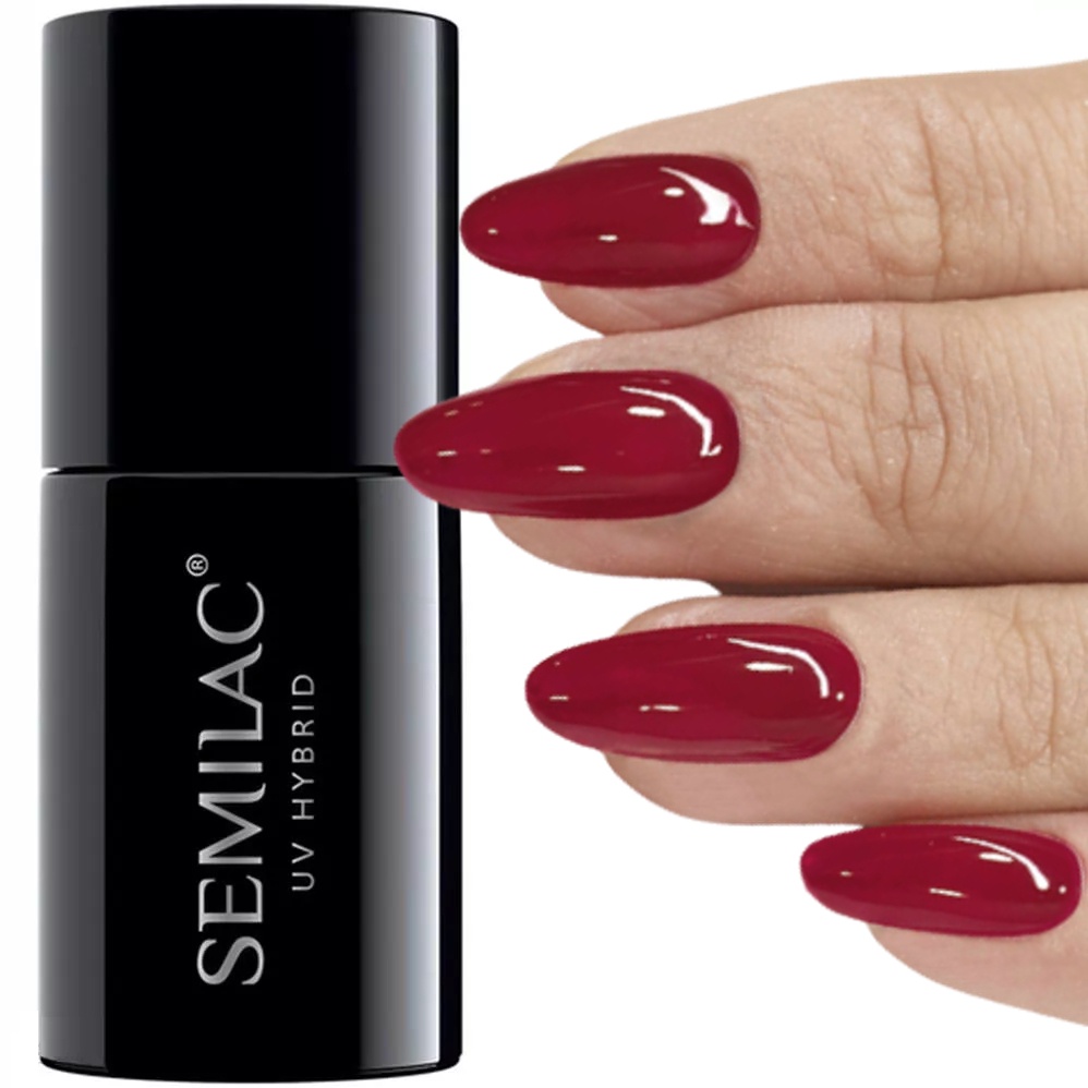 SEMILAC 071 Deep Red UV LED Lakier Hybrydowy 7ml | Shopee Polska