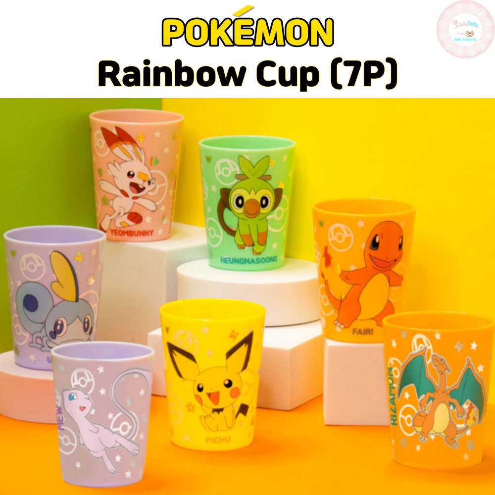 Pokémon Cup Wersja Tęczowa Kubek PP Wyprodukowano w Korei Pokemon Cups ...