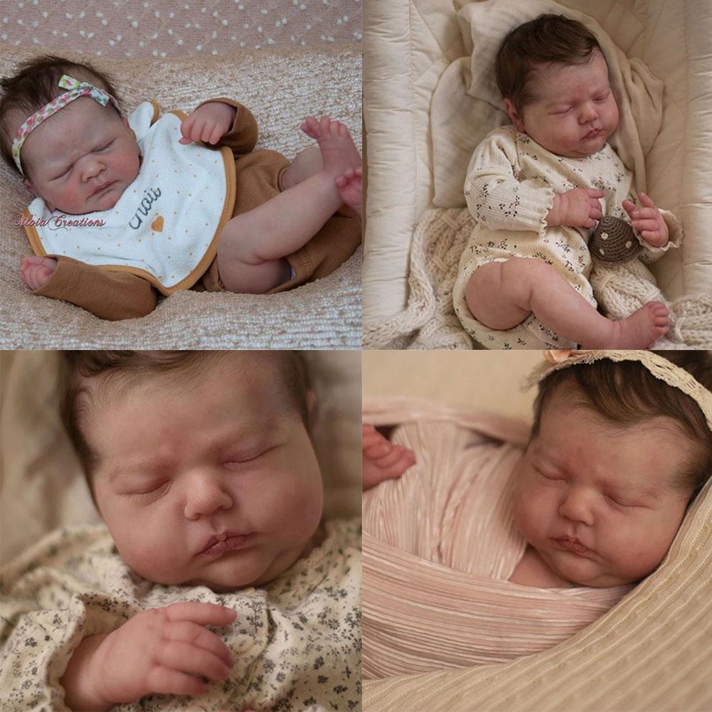 19.5inch Reborn Dolls Kit Tessa Asleep Popular Sleeping Unfinished D6d4 ...