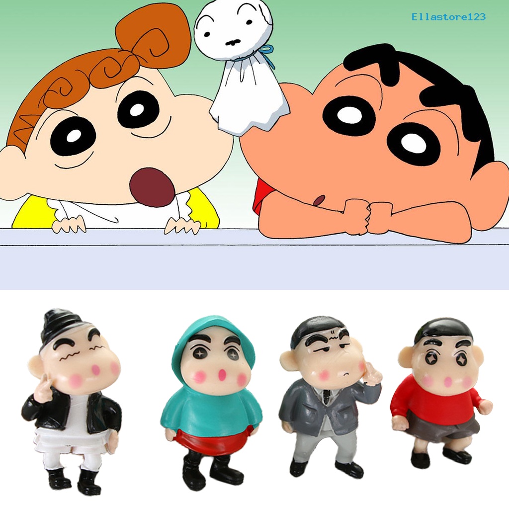 (Ellastore) 4 sztuk Anime rysunek japońskie anime dekoracyjne urocza ...