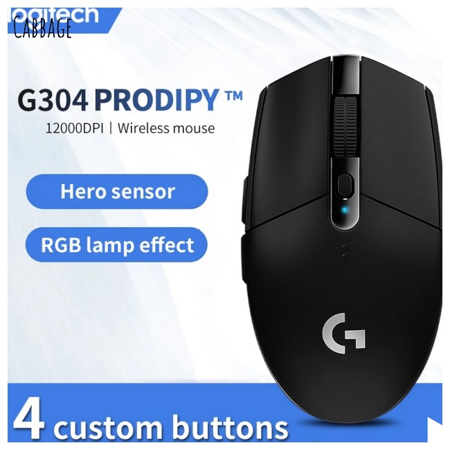 1P G304 Lightspeed Gaming Mouse 12000dpi USB 2.4g Bezprzewodowy czujnik ...