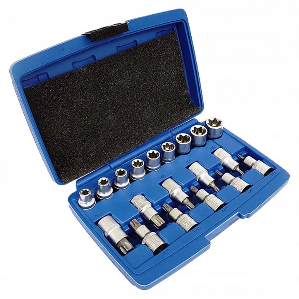 KLUCZE NASADOWE NASADKI TORX 1/2 E-TORX ZESTAW | Shopee Polska