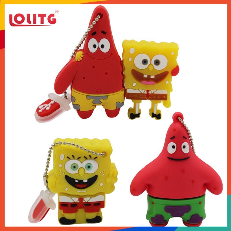 Wysoka Prędkość USB Beiledee Cute Cartoon 64GB Mini SpongeBob Patrick ...