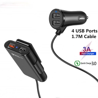 36w 4-portowa ładowarka samochodowa usb qc3.0 2.4a 3.1a uniwersalna ładowarka samochodowa usb ...