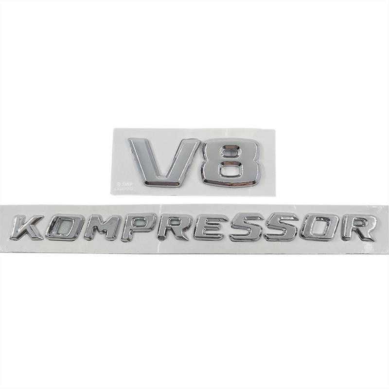 1 x ABS V8 KOMPRESSOR list samochód Auto dekoracyjna znaczek z symbolem ...