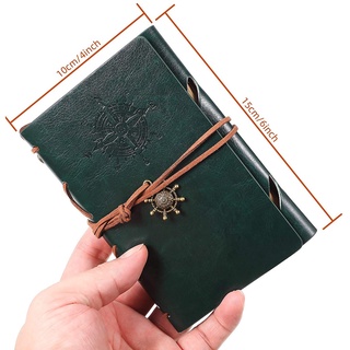 A7 Klasyczny Notatnik Do Pisania W Stylu Vintage Z Wytłaczaną Skórzaną ...