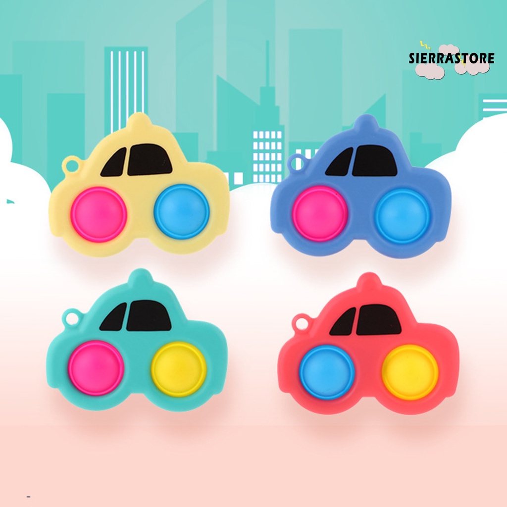 sierrastore Fidget Toy Cartoon Car Pattern Stress Relief Plastikowa ...