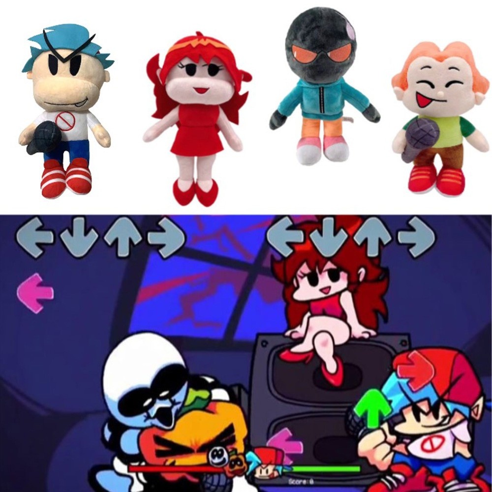 Friday Night Funkin Plush Toys Spooky Month Skid and Pump Soft Stuffed ...